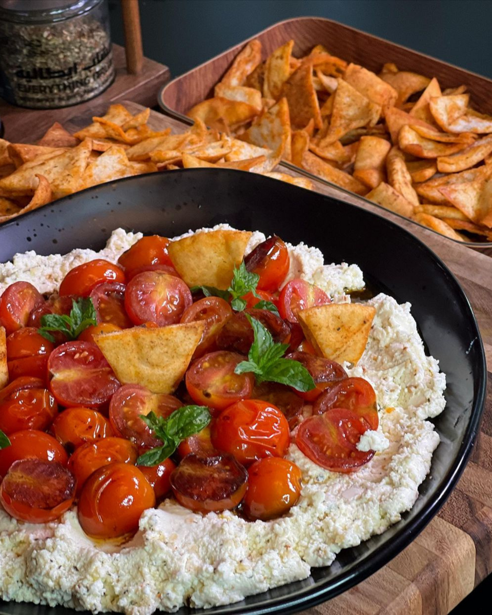 FETA_DIP_WITH_HERBS_SAUTEED_TOMATOES_RECIPE_BY_CHEF_DEEMA_HAJJAWI ...