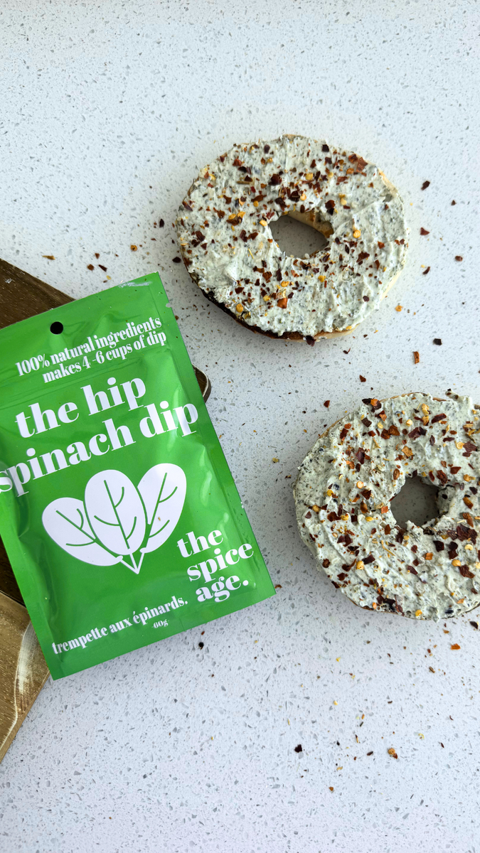 the-hip-spinach-dip-bagel_bagel-epice-a-la-trempette-aux-epinards_the ...